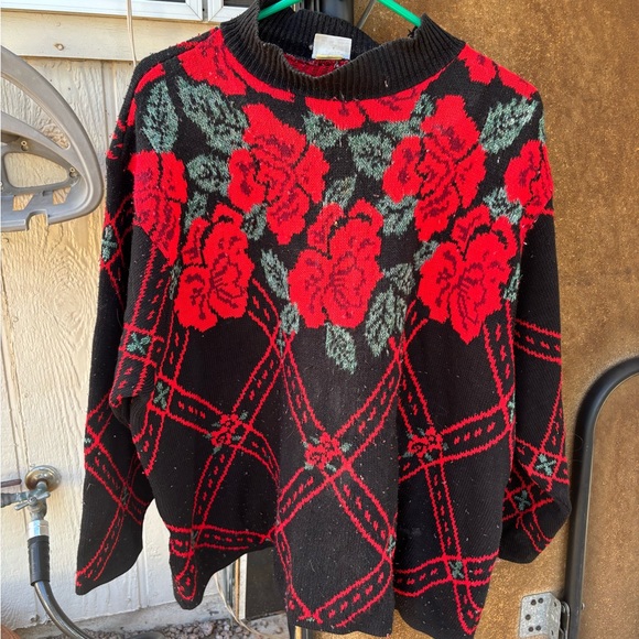 Basic Editions | Sweaters | Vintage Basic Editions Black Sweater With ...